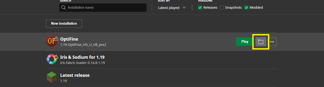 How To Install OptiFine 1.19 To Minecraft - Jdog's Official Site