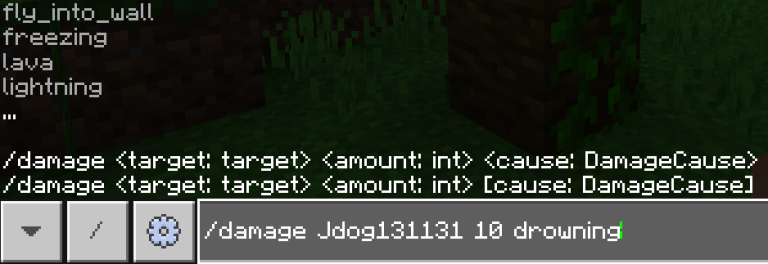 How To Use The /damage Command In Minecraft - Jdog's Official Site