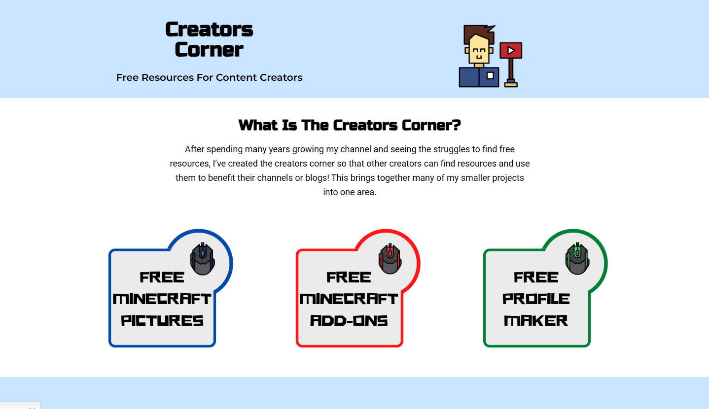 Creators Corner - Jdog's Official Site